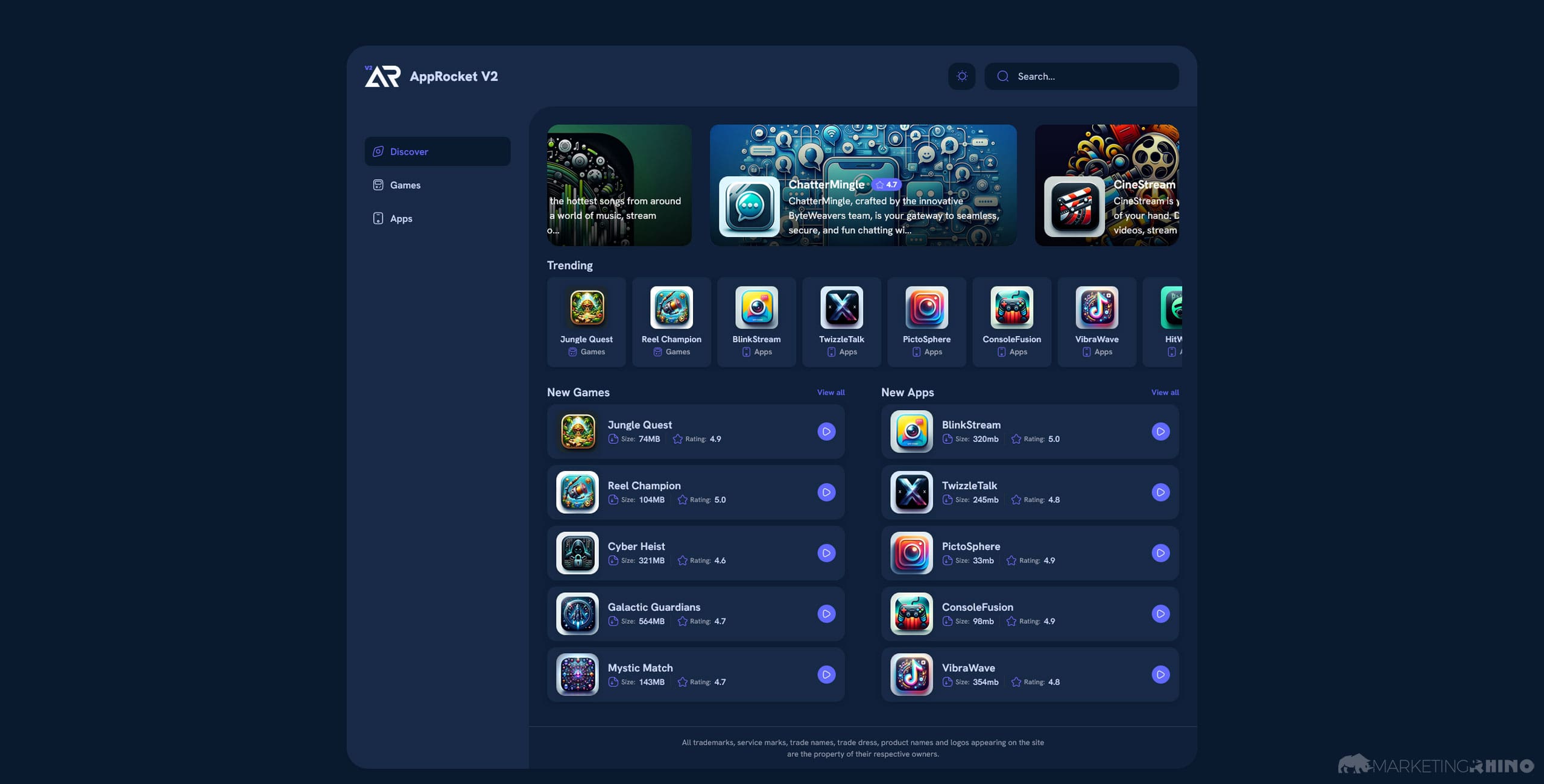 AppRocket V2 – CPA Marketing Landing Page | Marketing Rhino