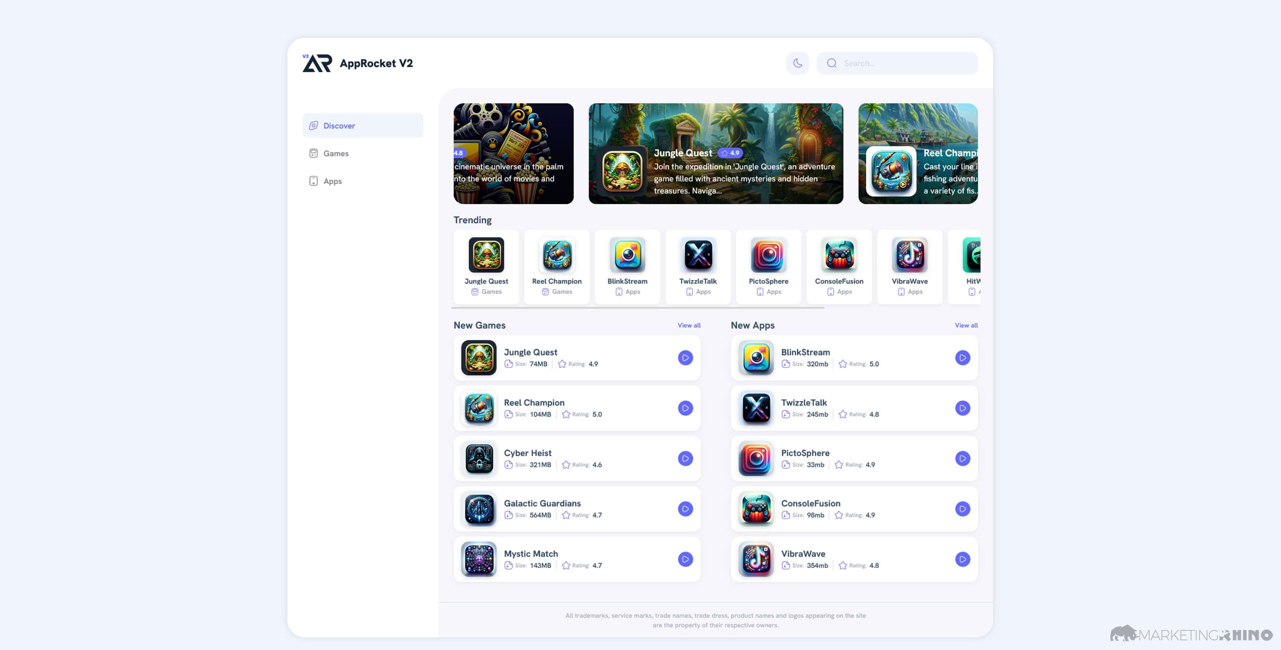 AppRocket V2 – CPA Marketing Landing Page | Marketing Rhino